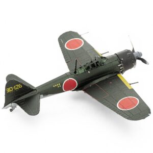 Metal Earth Zero Fighter Color 3D Metal Model Kit Fascinations