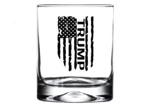 rogue river tactical trump flag conservative republican old fashioned whiskey glass drinking cup gift for him