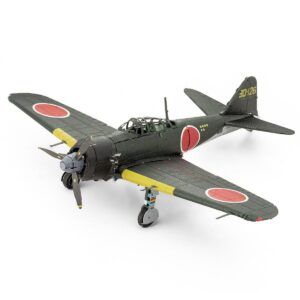 metal earth zero fighter color 3d metal model kit fascinations