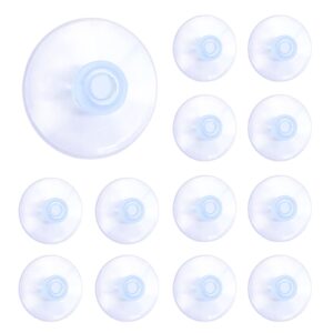 medsuo 12pcs suction cup glass suction pads 40mm clear pvc plastic sucker pads without hooks extra strong adhesive suction holder for home kitchen and bathroom window glass door