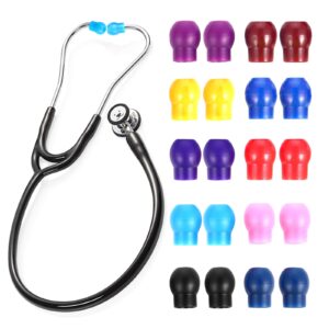 gleavi 10 pairs earplugs stethoscope replacement parts stethoscope accessory replacement ear tips littman stethoscope silicone gauges for ears stethoscope earbud pvc large