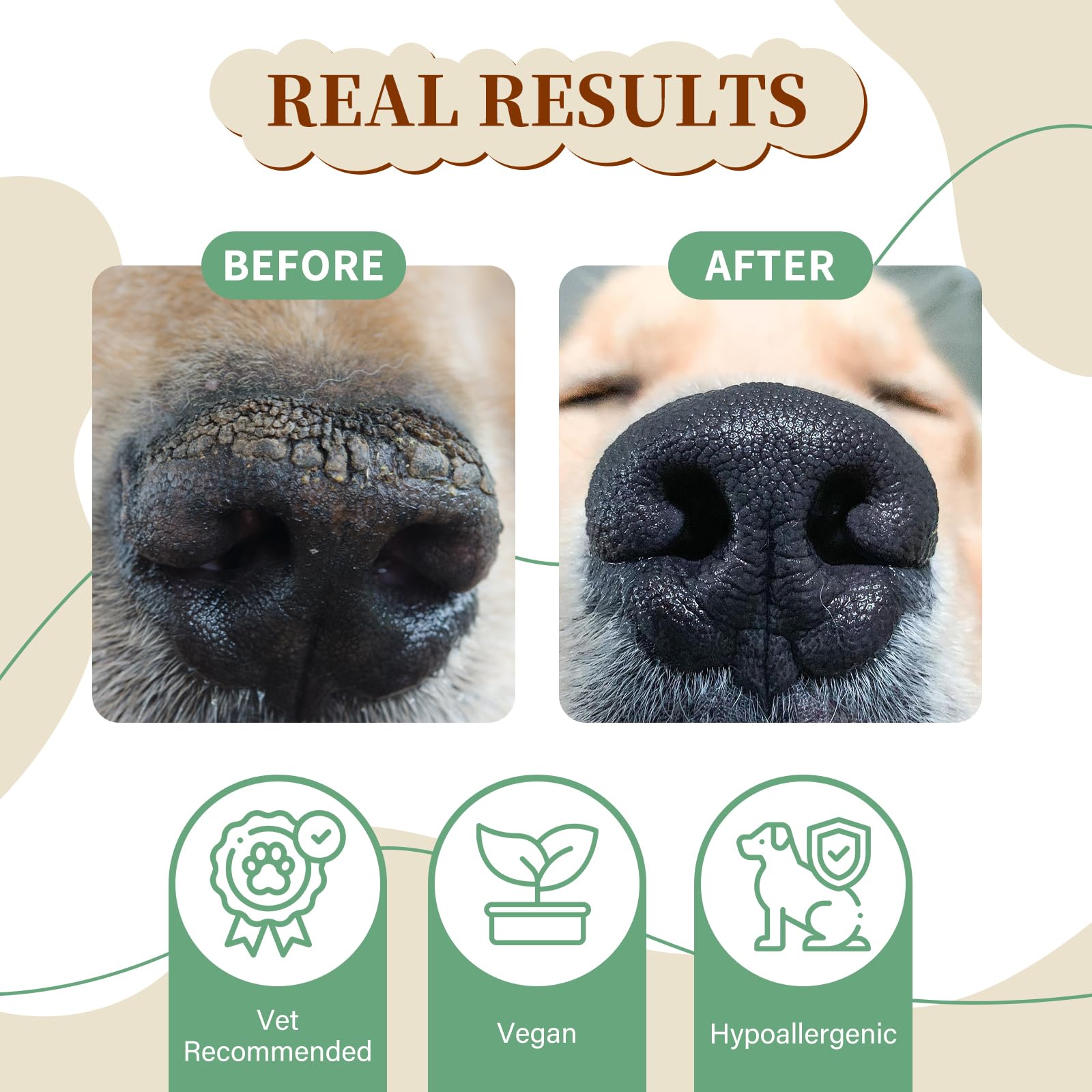 Pet Nose Balm for Dogs & Cats - Natural Healing & Moisturizing Balm for Dry, Cracked Snouts - Plant-Based, Soothing Skin Formula