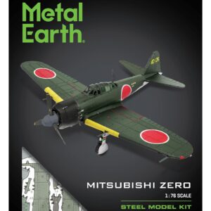 Metal Earth Zero Fighter Color 3D Metal Model Kit Fascinations