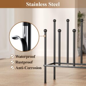 Free Standing Shoe Racks for Boots - Boot Rack for 4 Pairs, Boot Storage, Shoe Organizer for Closet, Entryway, Garage, Porch, Bedroom, Patio Outdoor and Hallway, Boot Holders to Keep Them Straight