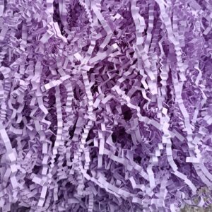 mgohnacl 1/2 lb crinkle cut paper shredded paper for gift box baskets filler, purple crinkle cut paper shred filler confetti for packaging