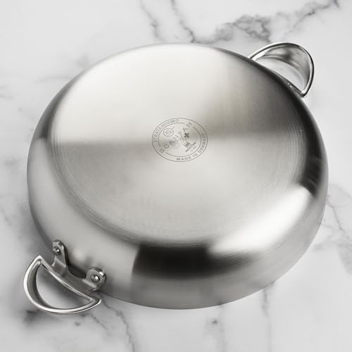 Scanpan CX+ 12.5" Braiser - 5.5-quart - Stratanium Plus Nonstick Chef's Pan - 5-ply Stainless Steel