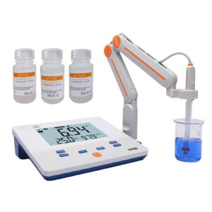 nanbei lab benchtop ph meter, 1-3points auto calibration,0.01 ph accuracy,200 sets of data storage,professional ph/temp/orp test,6.0 inch high definition screen, (ph200e)