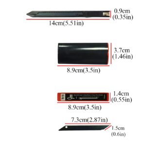 GWEITOOL Utility Knife Retractable with 30 Degree Black SK2 Steel Blades 9mm,Cutting Knife with Snap-Off Blade Container for Cutting Carboard,Boxes and Home,Office,Craft Use