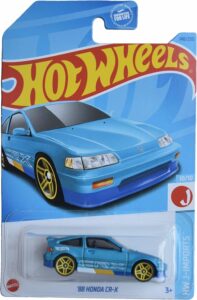 hot wheels '88 honda cr-x, hw j-imports 10/10 [blue]