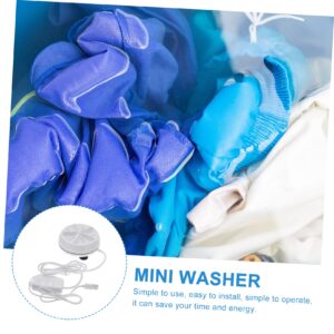 Washing Machine Portable Washer Travel Washer Laundry Cleaner Tool Ultrasonic Cleaner Mini Washer Washing Supplies Clothes Washer Ultrasonic Turbine Washer Mini Cleaner