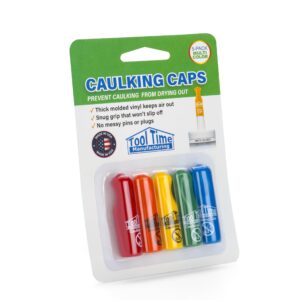 tool time multi-color vinyl caulking cap (5-pack)