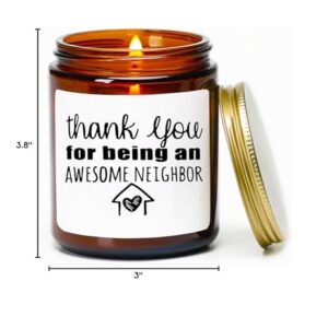 Housewarming Gifts for Neighbor, Cute Neighbor Gift for New Home, New Home for Women, Funny Housewarming Candle Gifts for Neighbor, Neighbor Gifts, Soy Candle