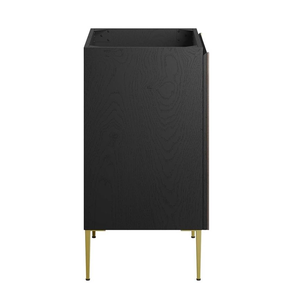 Modway EEI-6142-BLK-GLD Alchemist 24" Bathroom Vanity Cabinet (Sink Basin Not Included), Black Gold