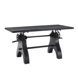 modway 60" adjustable counter/bar-height table or computer desk black