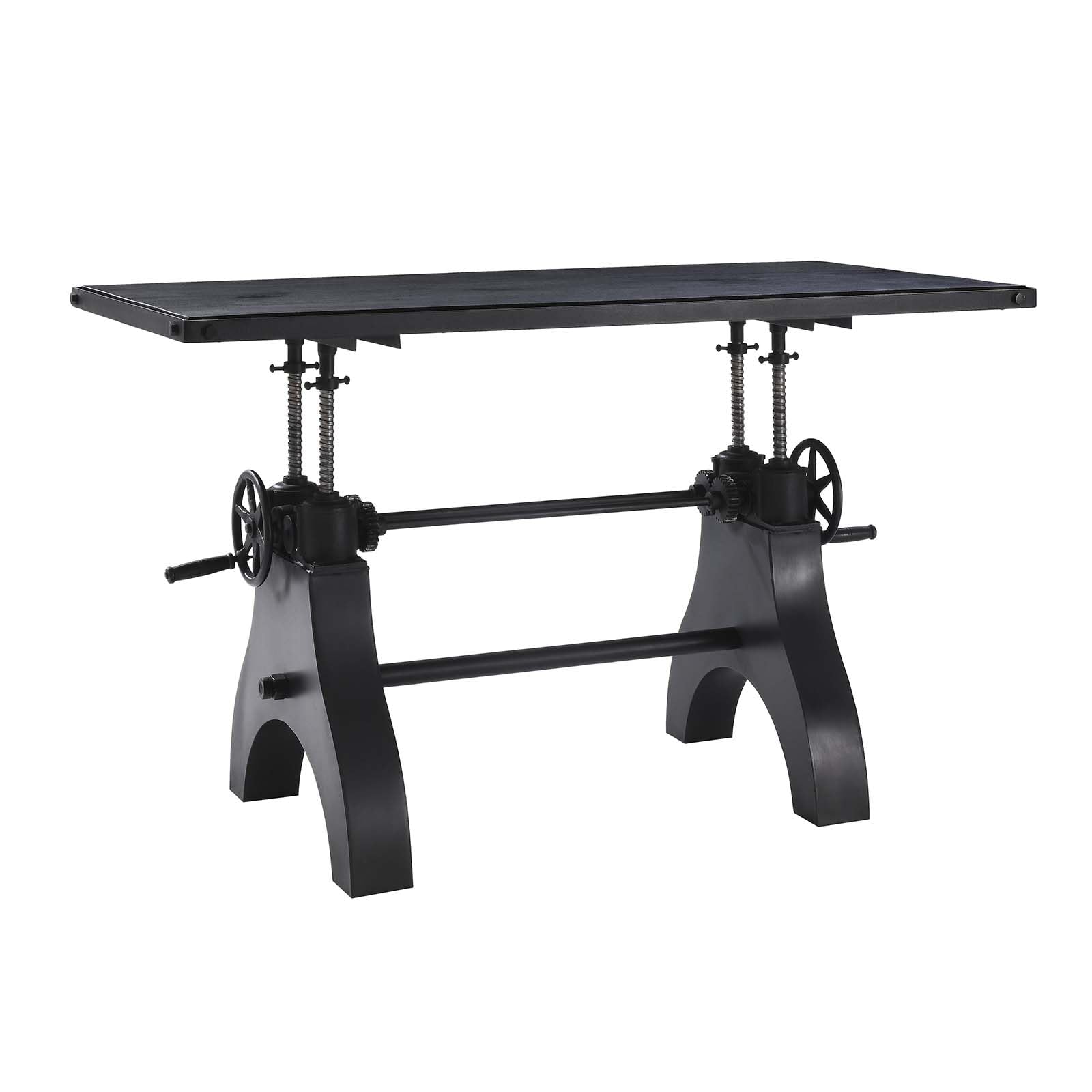 Modway 60" Adjustable Counter/Bar-Height Table or Computer Desk Black