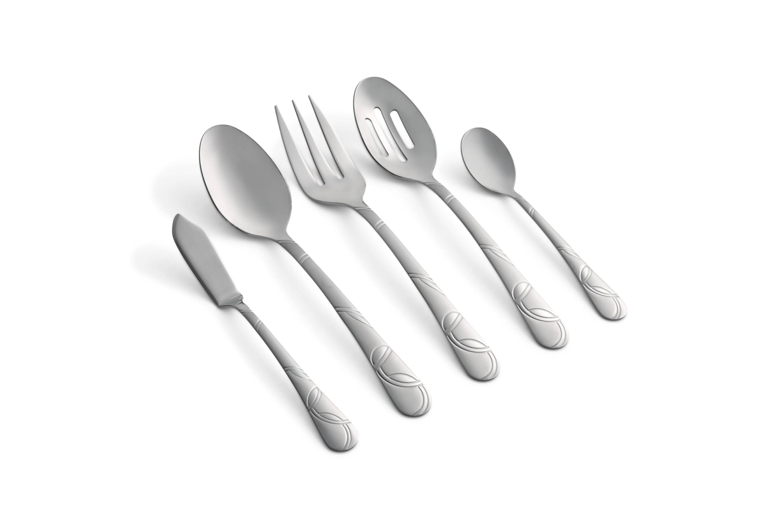 Cambridge Felicity Sand Piece Flatware Set, 45 Count