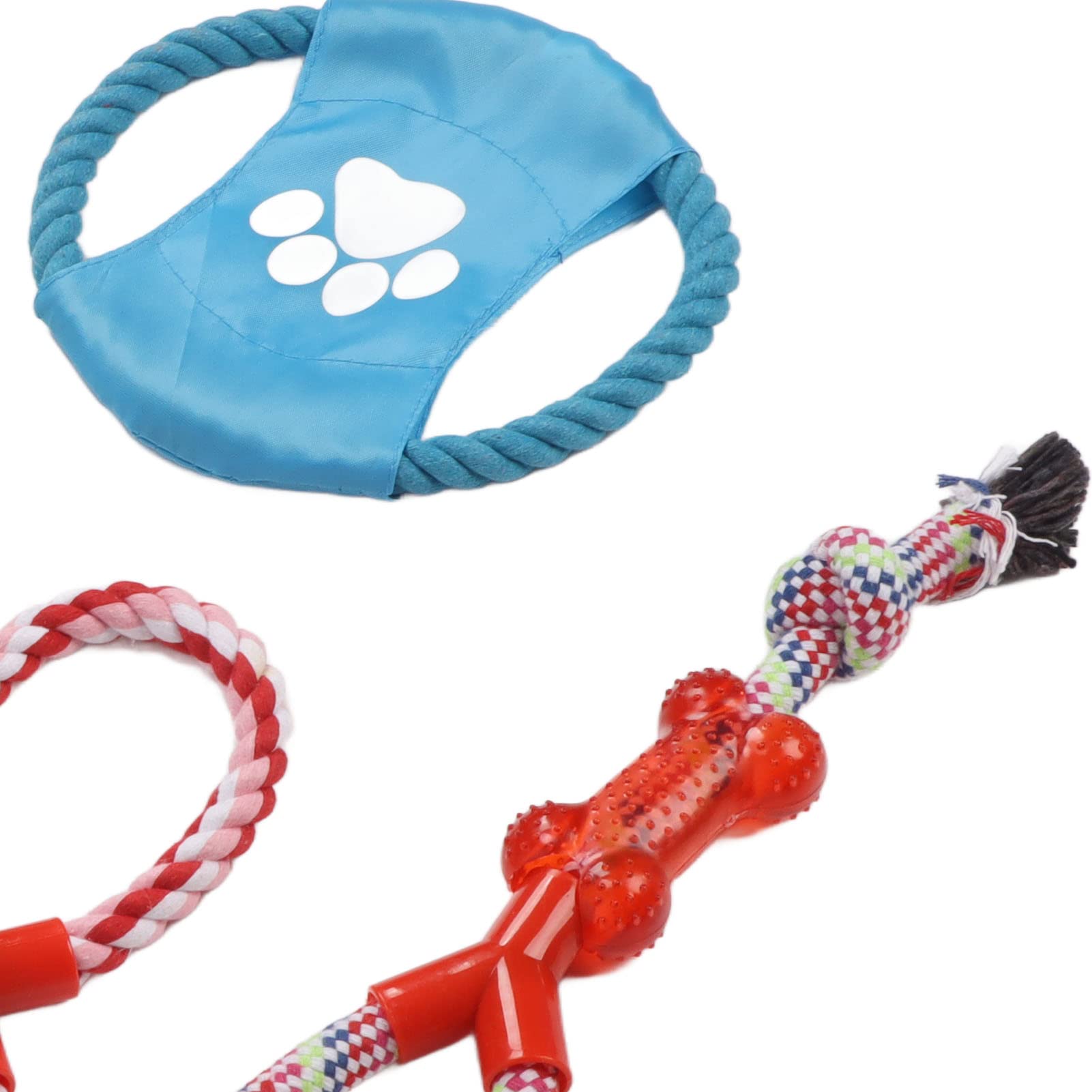 10pcs Pet Cotton Rope Toy Dental Dog Rope Toys Colorful Dog Chew Rope Toys Cotton Rope Dog Toy Puppy Chew Toys Interactive Puppy Chewing Molar Toy for Medium Large Dog