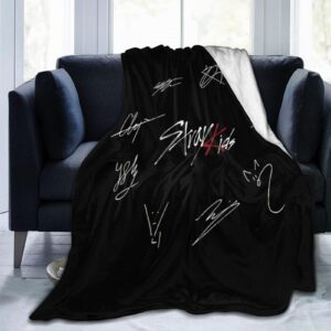 stray kids soft and comfortable wool fleece throw blankets yoga blanket beach blanket suitable for home and tourist camping