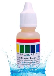 water ph level test kit, alkaline, tap, and drinking water (wht/100-125 tests) 0.50 fl oz, more accurate than test strips, made in usa, by a2o water