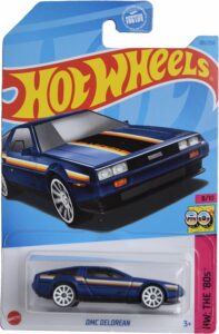 hot wheels dmc delorean, hw: the '80s 8/10 [blue] 101/250