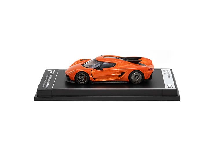 PosterCars 1:64 Scale Koenigsegg Jesko Absolut Sweet Madarin Hypercar League Collection No.5