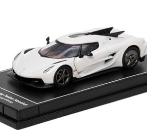 PosterCars 1:64 Scale Koenigsegg Jesko Absolut Crystal White Hypercar League Collection No.6