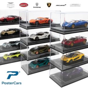 PosterCars 1:64 Scale Koenigsegg Jesko Absolut Crystal White Hypercar League Collection No.6