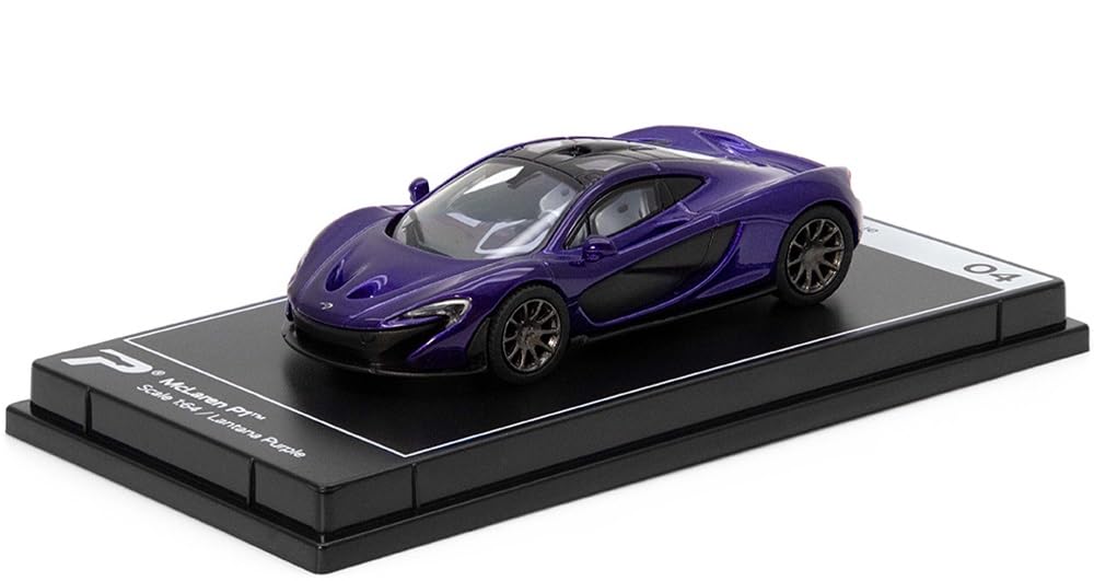 PosterCars 1:64 Scale McLaren P1 Lantana Purple Hypercar League Collection No.4