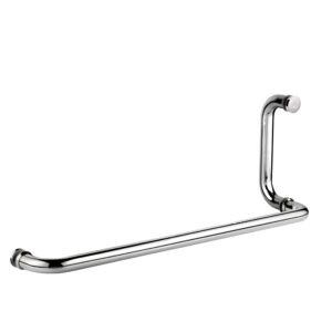 togu sus304 stainless steel 8 "shower door handle 24" towel bar combination, can be used as both towel bar for glass shower door and bath door pull handle, polished chrome finish.