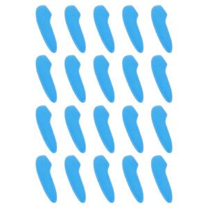 uxcell 100pcs blade knife tip protector cover plastic knife guard sleeves knife blade tip sleeves cover for kitchen, blue