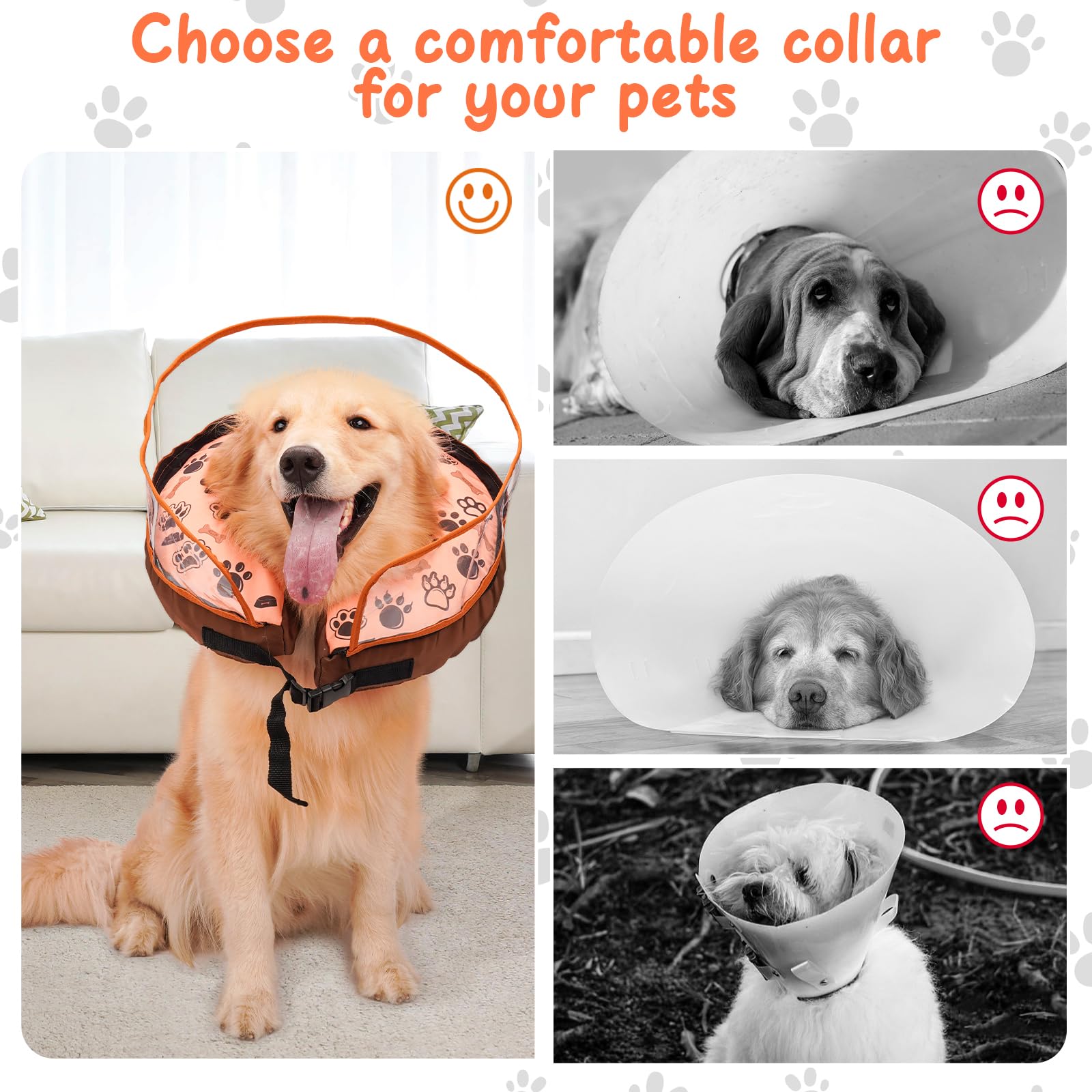 Cat Cone Collar Soft,Adjustable Cat Cone Recovery Collar,Cone for Cats to Stop Licking After Surgery for Kittens(Small Cat Cone)