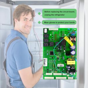 WR55X11098 Refrigerator Electronic Control Board, Compatible with ge PGCS1RKZJSS, PSQS6YGZBESS, PFSS5RKZASS, PFCF1RKZABB,PGS25KSEAFSS, PFSF5RKZCBB,ETC. Replace WR55X11076, WR55X11077, WR55X11097