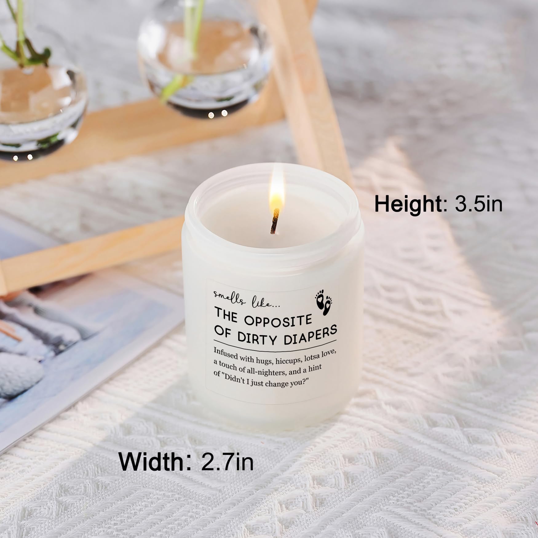 New Mom Gifts for Women After Birth, First Time New Baby Candle Mothers Day Christmas Gift