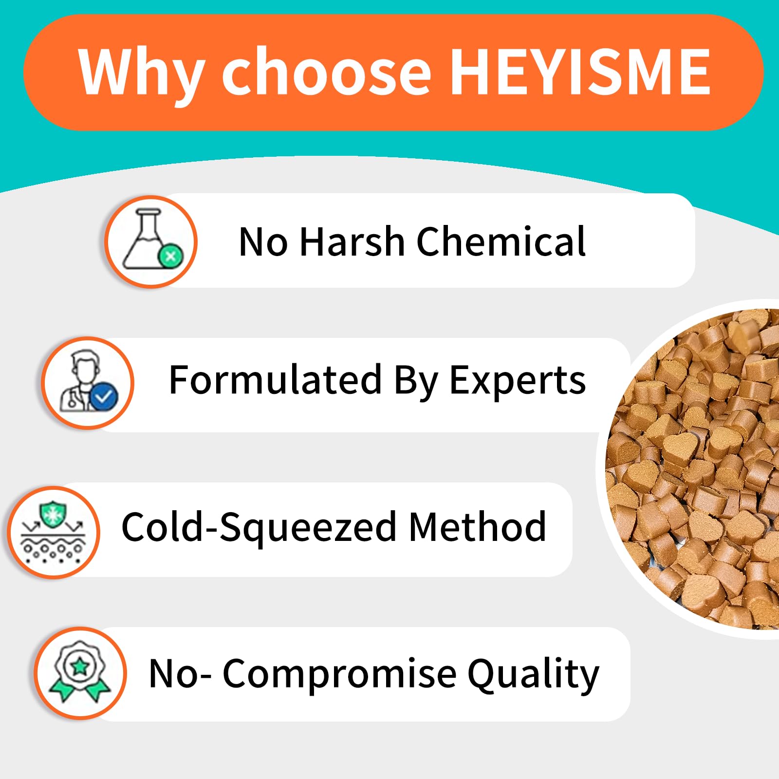 HEYISME Calming Chews for Dogs, Dog Calming Treats with Hemp, Valerian Root, Organic Chamomile, Dog Anxiety Relief Aid with Thunder, Fireworks, Separation, Barking, Stress Relief (Chicken, 120 Chews)