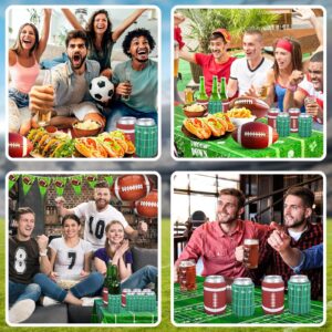 LFZHAN Football Party Decorations,12 Pcs Can Sleeves Neoprene Insulator For Super Bowl Game Day Decorations And Gifts