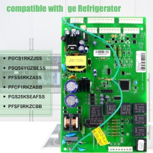 WR55X11098 Refrigerator Electronic Control Board, Compatible with ge PGCS1RKZJSS, PSQS6YGZBESS, PFSS5RKZASS, PFCF1RKZABB,PGS25KSEAFSS, PFSF5RKZCBB,ETC. Replace WR55X11076, WR55X11077, WR55X11097