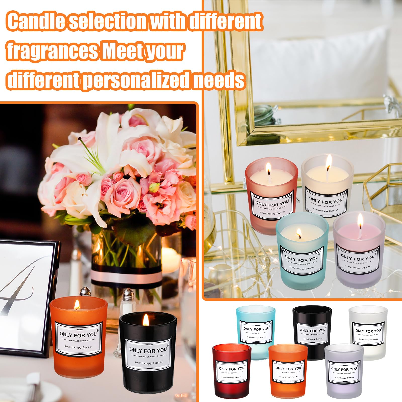 MTLEE 36 Pcs Christmas Candles Bulk Candles for Home Scented Candles Gift Set for Women Long Lasting Aromatherapy Jar Candle for Birthday Teacher Thanksgiving Anniversary(Bright Style)