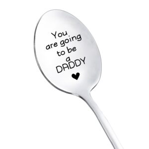 baby pregnancy announcement gifts for dad father you are going to be a daddy spoon for new dad gift coffee tea spoons for new father gifts dad daddy to be gifts engraved spoon