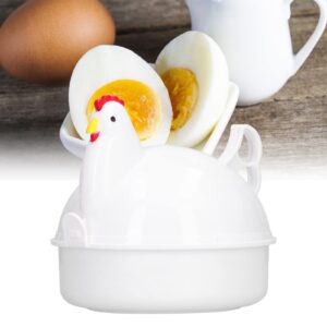 Egg Cooker, Egg Cooker 4 Eggs Chicken Shaped Heat Resistant Microwave Eggs Boiler for Home Kitchen