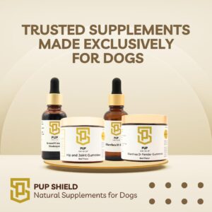 Pup Shield Digestive Support D-Fender Drops Supplement Fast Digestion Vitality | Natural Probiotic Gut Support Soothes Stomach Supports Regularity Real-Pumpkin Flavor Liquid Digestive Aid for Dogs