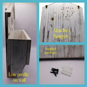 Onetomany Dog Leash Holder, Wall Mounted with Storage Shelf and Corkboard