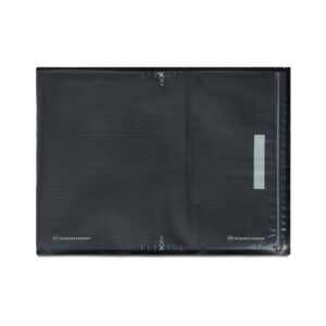 Stash Proof Resealable Zipper Vacuum Seal Bags 15" x 20" (50 Count) 5.5 Mil (Black and Clear) - BPA Free Commerical Grade Food Saver for Storage, Sous Vide, and Meal Prep Sealer Bag