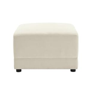 Morden Fort Ottoman Foot Rest for Sectional Couch Modular Sectional Sofa DIY [No Latch Fixing] Comfy Ottoman for Bedroom Living Room Sofa Couch Floor Ottoman Sturdy Backrest - Square Ottoman (Beige)