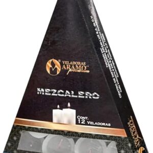 Aramo - Mezcalero Candle | 12 Pack Premium Quality Candles | Crafted in Mexico, Illuminating The World | Ideal for Home & Spiritual Use | Veladora Mezcalero