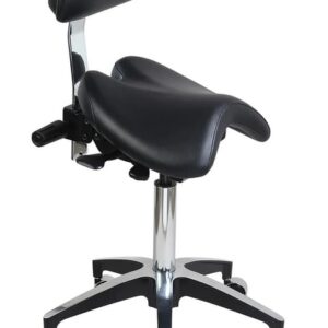 AmeriCan Goods Professional Rimostool Deluxe Sleek Saddle Series Dental Rolling Saddle Seat Cusion Chair for Doctor's Office (Cobalt)