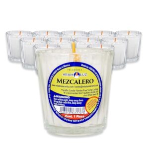 aramo - mezcalero candle | 12 pack premium quality candles | crafted in mexico, illuminating the world | ideal for home & spiritual use | veladora mezcalero