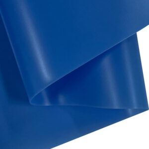 ONEART | 20 Gauge Candy Color Jelly Vinyl Roll, 30 x120 cm Frosty Soft PVC Fabric, Blue