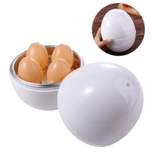 4 Grids Egg Cooker, Microwave Oven Egg Steamer, Microwave Special Egg Boiler For Home Breakfast Home Egg Cooking Tools