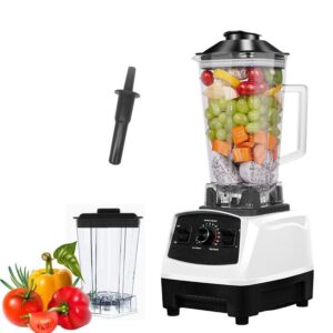 heavy duty professional blender, peak 2200w commercial grade bar blender with 70oz container for shakes, smoothies, ice crushing, frozen fruits, soups, dry grinding (white)