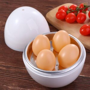 4 Grids Egg Cooker, Microwave Oven Egg Steamer, Microwave Special Egg Boiler For Home Breakfast Home Egg Cooking Tools